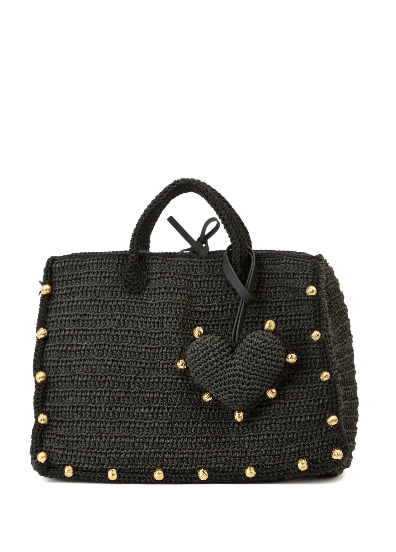 Mehry Mu - Terra Siyah Kadın Rafya Çanta - Siyah