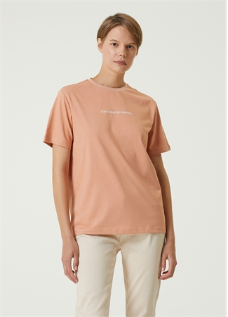 Beymen Club Kadın Dont Panic Go Organic Somon T-shirt Pembe M Beymen Club Kadın Dont Panic Go Organic Somon T-shirt Pembe M