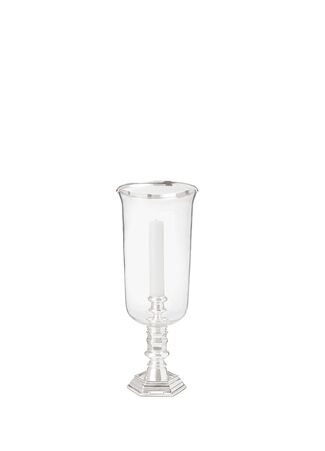 Ralph Lauren Home Classic Silver Varaklı Şamdan Gri