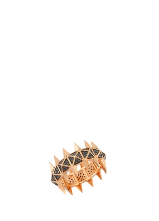 Dime Tribe Erkek Piramit Detaylı Pırlantalı Kadın Altın Rengi Yüzük Pembe EU Dime Tribe Erkek Piramit Detaylı Pırlantalı Kadın Altın Rengi Yüzük Pembe EU