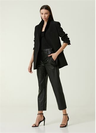 Muse For All Kadın Oslo Siyah Crop Pantolon 36 EU