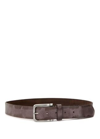 Palzileri Lab Erkek Kahverengi Desenli Deri Kemer 95 EU