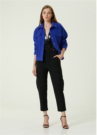 Beymen Club Kadın Siyah Kargo Cepli Pantolon 34