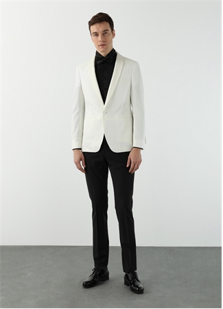 Network Erkek Slim Fit Ekru Smokin Takım Elbise Bej 48-6N EU