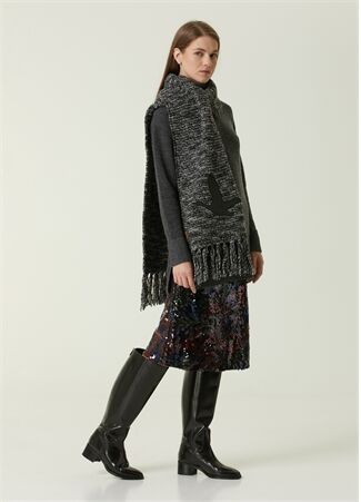 Beymen Club Kadın Çiçek İşlemeli Midi Abiye Etek 36