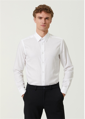 Beymen Club Erkek Klasik Slim Fit Non-iron Beyaz Gömlek S Beymen Club Erkek Klasik Slim Fit Non-iron Beyaz Gömlek S