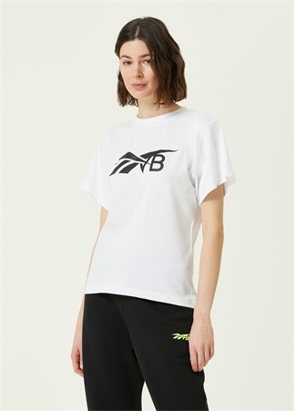 Reebok X Victoria Beckham Kadın Beyaz Bisiklet Yaka T-shirt L Eu Reebok X Victoria Beckham Kadın Beyaz Bisiklet Yaka T-shirt L Eu