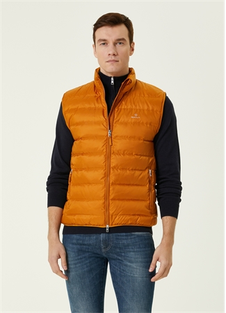 Gant Erkek Turuncu Logo Detaylı Mont S EU Gant Erkek Turuncu Logo Detaylı Mont S EU