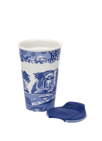 Spode Blue Italian Travel Porselen Kupa Mavi Spode Blue Italian Travel Porselen Kupa Mavi