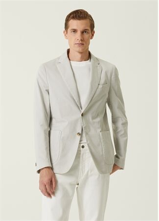 Pal Zileri Erkek Gri Kelebek Yaka Ceket 50 IT