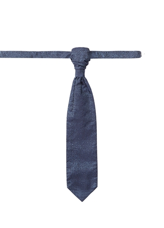 Palzileri Lab Erkek Mavi Desenli İpek Kravat EU Palzileri Lab Erkek Mavi Desenli İpek Kravat EU