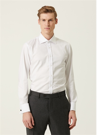 Beymen Collection Erkek Comfort Fit Beyaz Oxford Gömlek 42 IT Beymen Collection Erkek Comfort Fit Beyaz Oxford Gömlek 42 IT