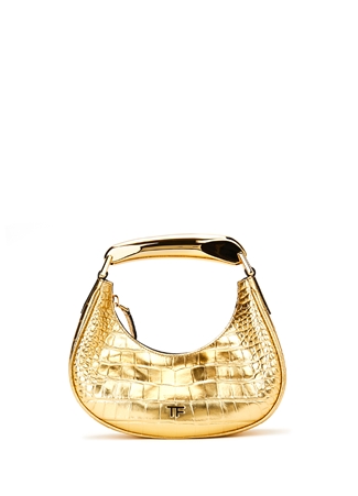 Tom Ford Kadın Gold Krokodil Dokulu Deri El Çantası Altın Rengi Eu Tom Ford Kadın Gold Krokodil Dokulu Deri El Çantası Altın Rengi Eu