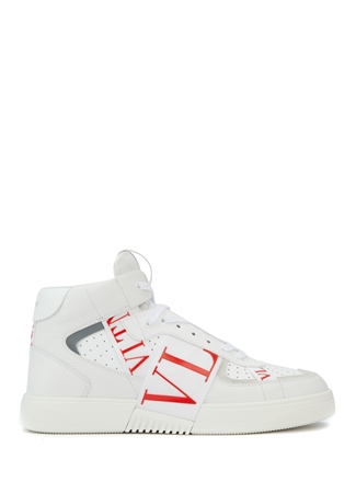 Valentino Garavani Erkek VL7N Beyaz Logolu Deri Sneaker Kırmızı 42 EU Valentino Garavani Erkek VL7N Beyaz Logolu Deri Sneaker Kırmızı 42 EU