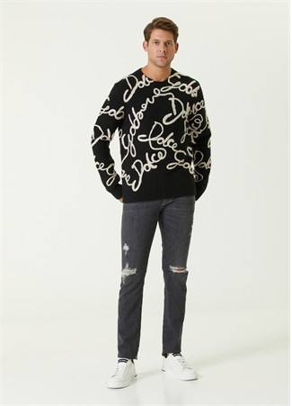 Dolce&Gabbana Erkek Skinny Fit Mavi Yıpratmalı Jean Pantolon Gri 44 IT Dolce&Gabbana Erkek Skinny Fit Mavi Yıpratmalı Jean Pantolon Gri 44 IT