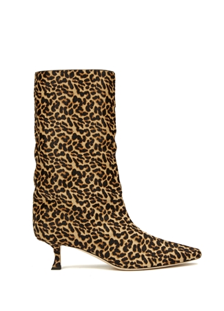 Jimmy Choo Kadın Chadee Leopar Desenli Topuklu Deri Çizme Kahverengi 36 EU Jimmy Choo Kadın Chadee Leopar Desenli Topuklu Deri Çizme Kahverengi 36 EU