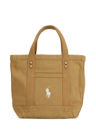 Polo Ralph Lauren Kadın Bej Logolu Kanvas Alışveriş Çantası Haki EU Polo Ralph Lauren Kadın Bej Logolu Kanvas Alışveriş Çantası Haki EU
