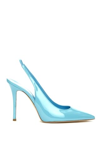 Bettina Vermillon Kadın Mavi Deri Topuklu Ayakkabı 38 EU