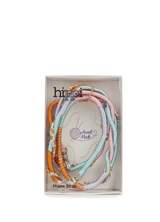 Hippi Kadın Braid Colorblocked El Yapımı Telefon Askısı EU Hippi Kadın Braid Colorblocked El Yapımı Telefon Askısı EU
