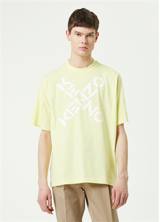 Kenzo Erkek Sarı Logo Baskılı T-shirt S EU