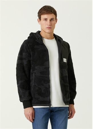 Alpha Industries Erkek Siyah Kapüşonlu Kamuflaj Desenli Mont XS EU Alpha Industries Erkek Siyah Kapüşonlu Kamuflaj Desenli Mont XS EU