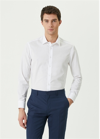 Beymen Club Erkek Comfort Fit Beyaz Non-iron Poplin Gömlek S Beymen Club Erkek Comfort Fit Beyaz Non-iron Poplin Gömlek S