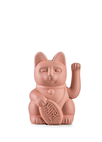 Donkey Lucky Cat Pembe Heykel Donkey Lucky Cat Pembe Heykel