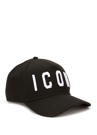 Dsquared2 Erkek Icon Siyah Şapka EU Dsquared2 Erkek Icon Siyah Şapka EU