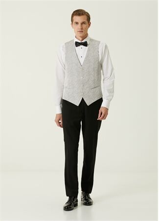 Palzileri Lab Erkek Gri Etnik Desenli Yelek 50 IT