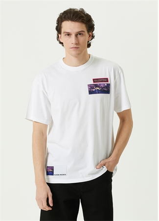 Valentino Erkek Beyaz Logo Patchli T-shirt M Eu Valentino Erkek Beyaz Logo Patchli T-shirt M Eu