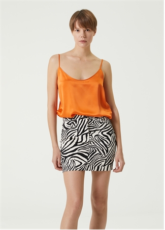 Beymen Club Kadın Turuncu İp Askılı Düşük Yakalı İpek Bluz S Beymen Club Kadın Turuncu İp Askılı Düşük Yakalı İpek Bluz S