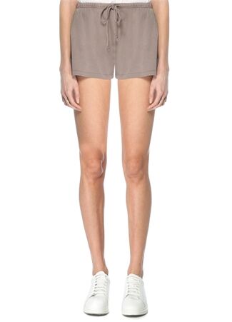 American Vintage Kadın Bej Beli Bağcıklı Şort Kahverengi L EU