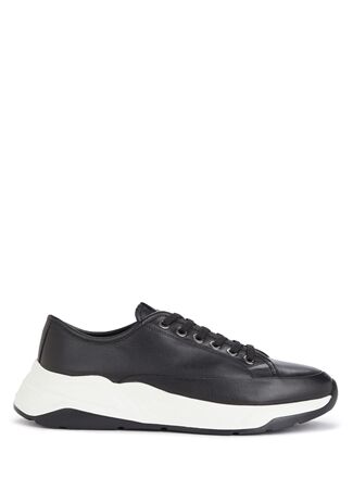 Divarese Erkek Siyah Deri Sneaker 40 EU