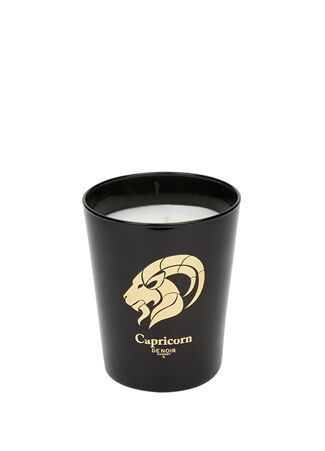De Noir Concept Siyah Oğlak Burcu Desenli Mum