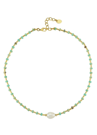 Berrin Özkan Kadın Green Love İncili Kolye Yeşil EU Berrin Özkan Kadın Green Love İncili Kolye Yeşil EU