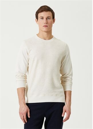 Isaia Erkek Bej Logolu Sweatshirt M EU Isaia Erkek Bej Logolu Sweatshirt M EU