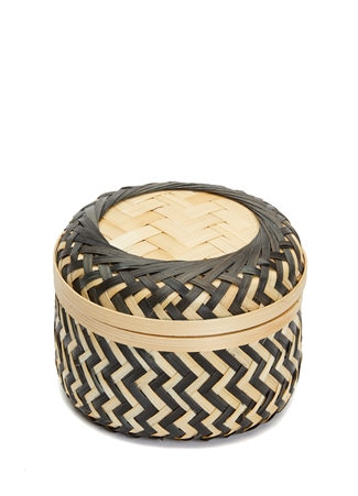 Bloomingville Jacob S Siyah Bambu Sepet