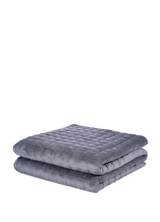 Sinada Gri Kapitoneli Pamuk Saten Battaniye