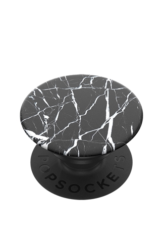 Popsockets Kadın Siyah Mermer Desenli Telefon Aksesuarı EU Popsockets Kadın Siyah Mermer Desenli Telefon Aksesuarı EU