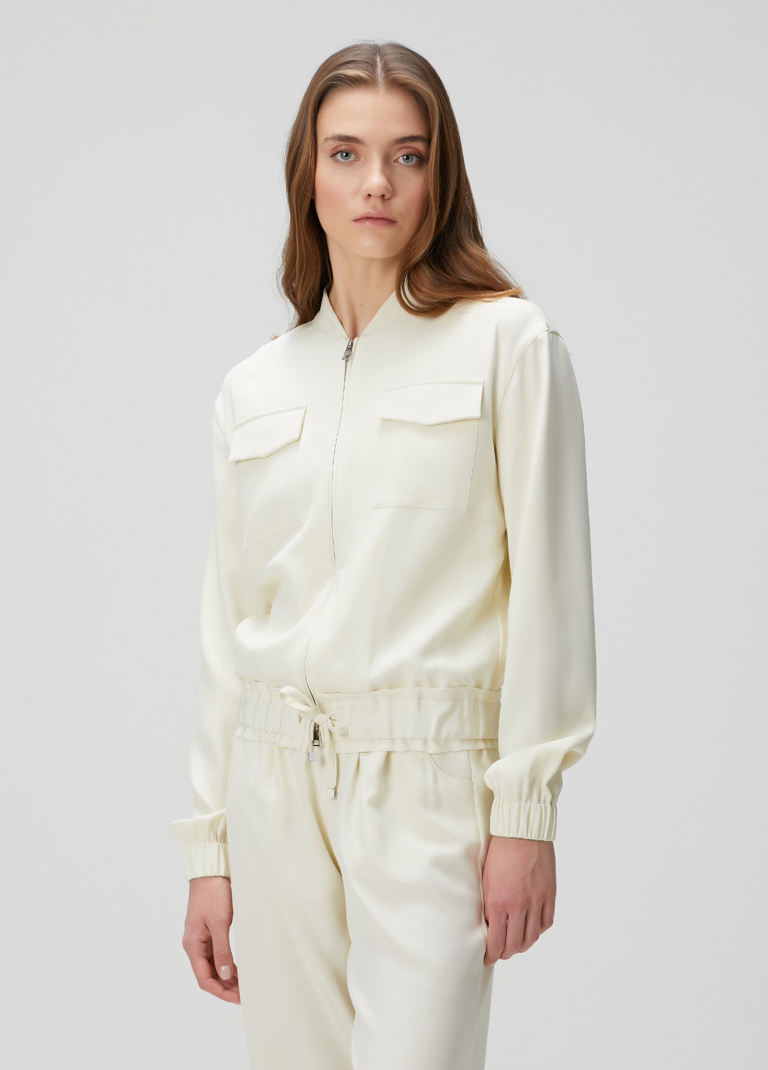 Kiton - Cream Silk Jacket