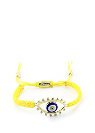 Boga Kadın Nazar Boncuğu Formlu Altın Rengi Kaplama Bileklik Sarı EU Boga Kadın Nazar Boncuğu Formlu Altın Rengi Kaplama Bileklik Sarı EU