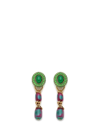 Mon Reve Kadın Kiwian Altın Rengi Kaplama Pirinç Küpe Pembe EU Mon Reve Kadın Kiwian Altın Rengi Kaplama Pirinç Küpe Pembe EU