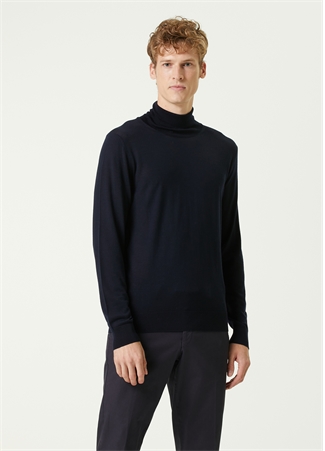 Beymen Collection Erkek Lacivert Balıkçı Yaka Yün Kazak S EU Beymen Collection Erkek Lacivert Balıkçı Yaka Yün Kazak S EU