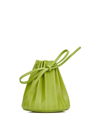 Mansur Gavriel Kadın Baby Pleated Yeşil Büzgülü Çanta EU Mansur Gavriel Kadın Baby Pleated Yeşil Büzgülü Çanta EU