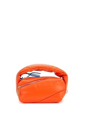 Off-White Kadın Turuncu Deri El Çantası EU