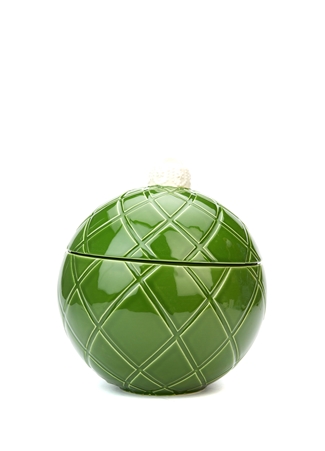 Bordallo Pinheiro Yeşil Geometrik Dokulu Porselen Dekoratif Kutu Çok Renkli Bordallo Pinheiro Yeşil Geometrik Dokulu Porselen Dekoratif Kutu Çok Renkli