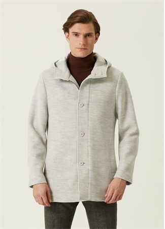 Network Erkek Slim Fit Gri Melanj Kaban 52 EU