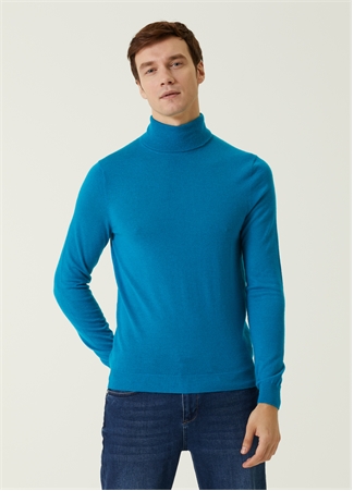 Palzileri Lab Erkek Mavi Balıkçı Yaka Kaşmir Kazak 50 IT Palzileri Lab Erkek Mavi Balıkçı Yaka Kaşmir Kazak 50 IT