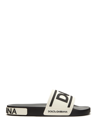 Dolce&gabbana Erkek Siyah Beyaz Logolu Terlik 46 Eu Dolce&gabbana Erkek Siyah Beyaz Logolu Terlik 46 Eu
