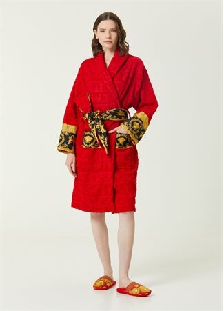 Versace Bornoz Kırmızı Versace Bornoz Kırmızı